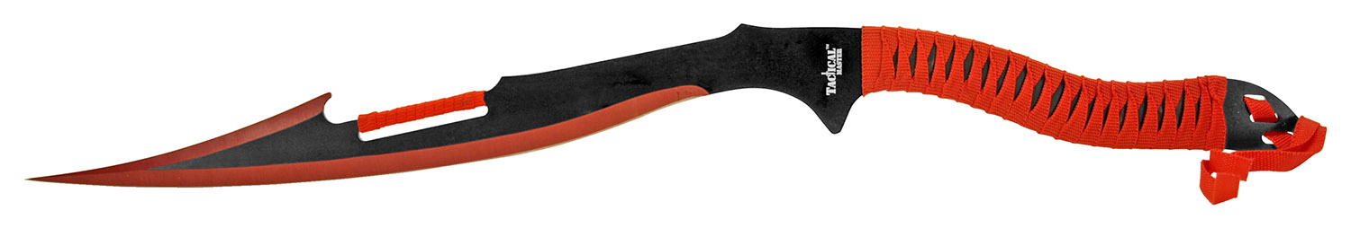 26" Curved Dual Wield Tactical Master Swords - Red