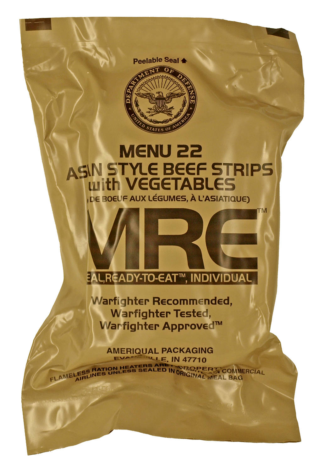 Box of 12 Government Issue Meals Ready to Eat (MREs)