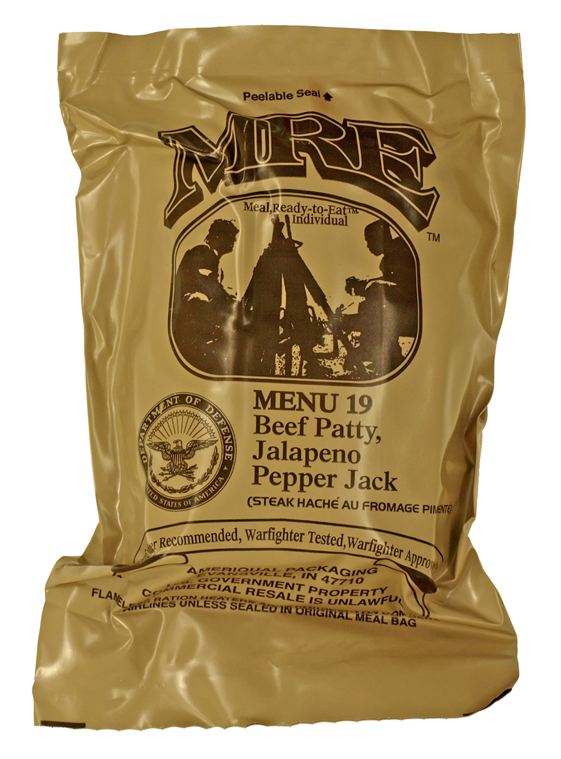 Box of 12 Government Issue Meals Ready to Eat (MREs)