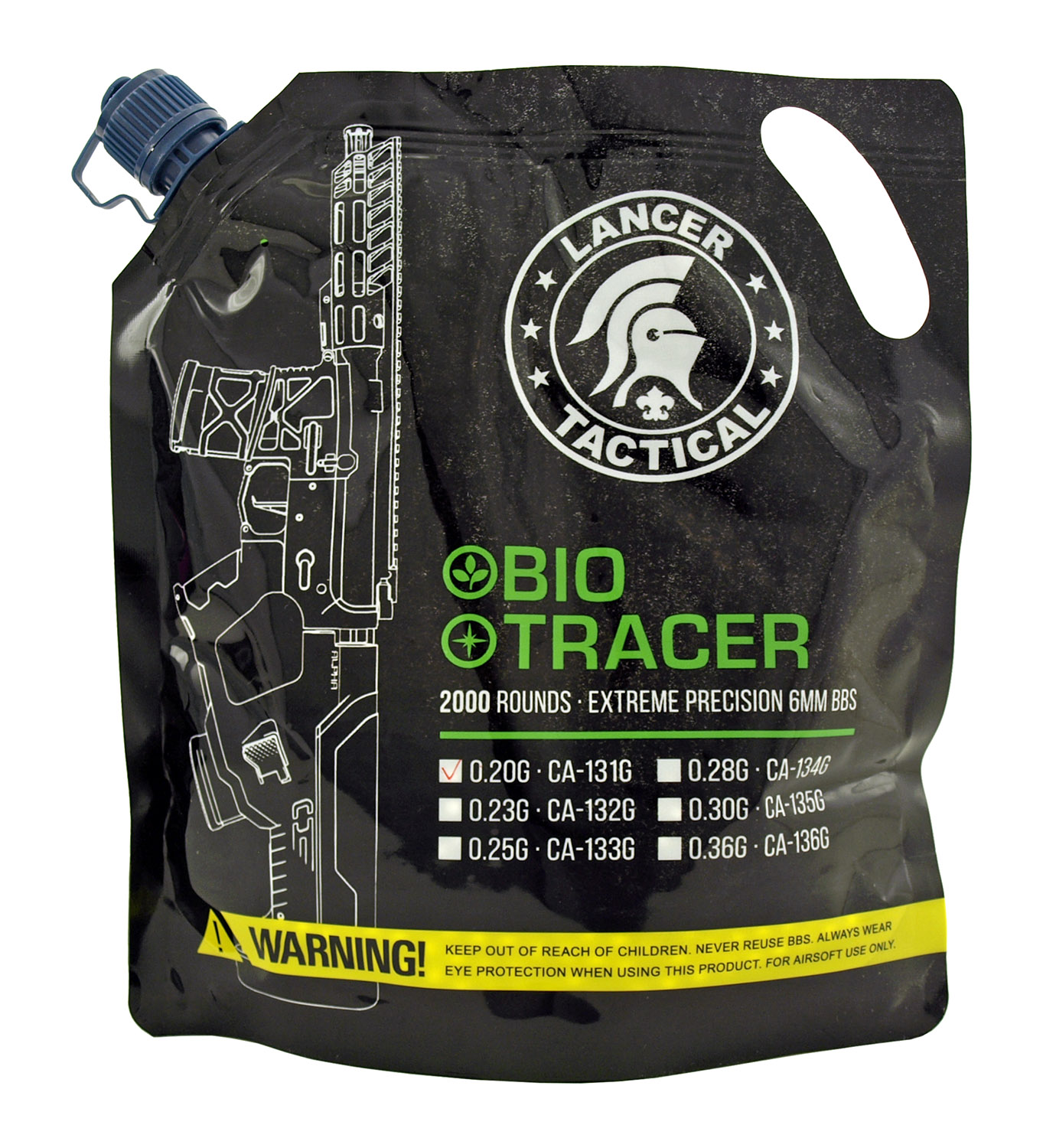 2,000 ct. Lancer Tactical Bio Tracer Series Competition Biodegradable ...