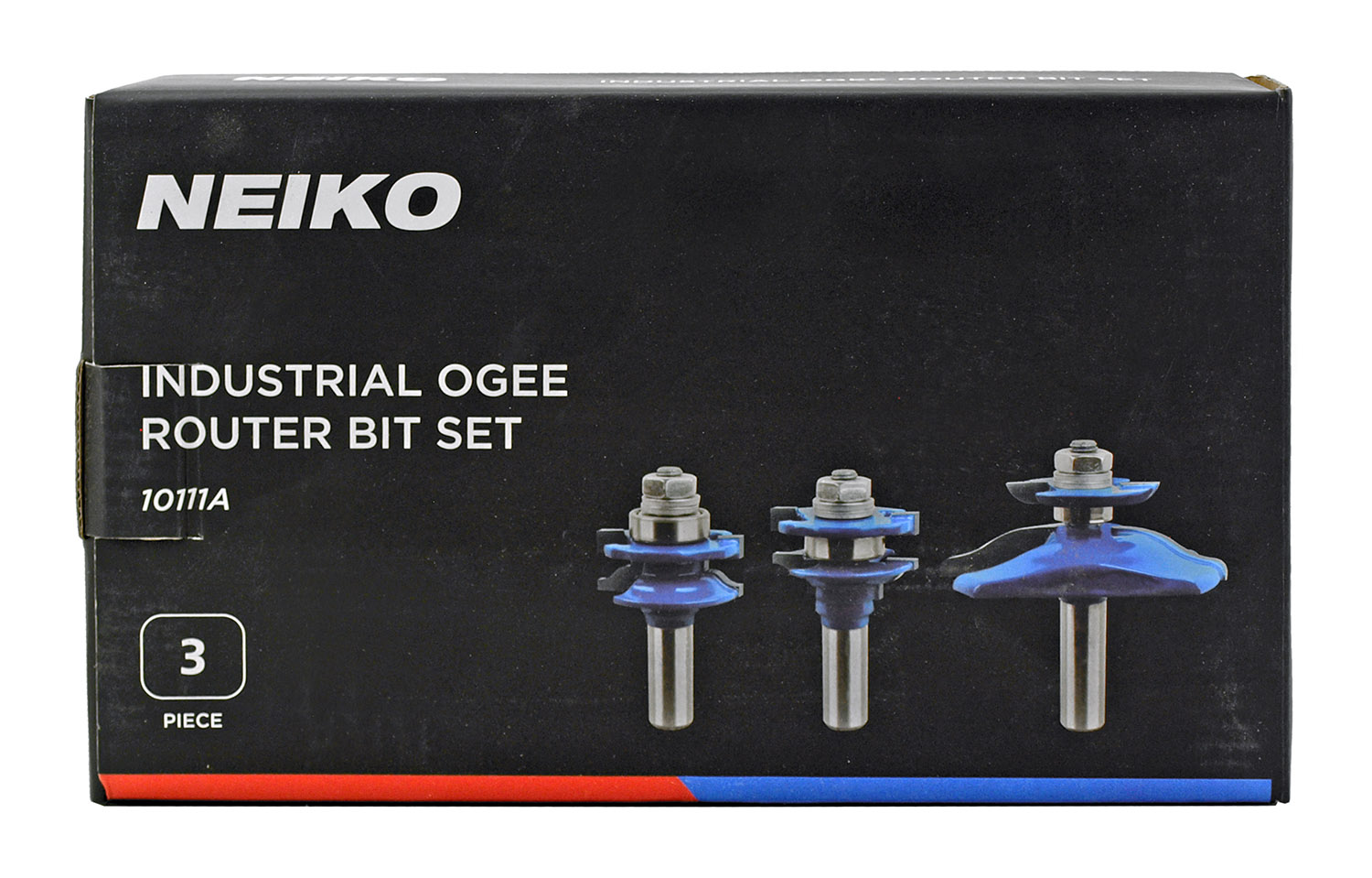 3 - pc. Industrial OGEE Router Bit Set with Panel Rail and Stile Router ...