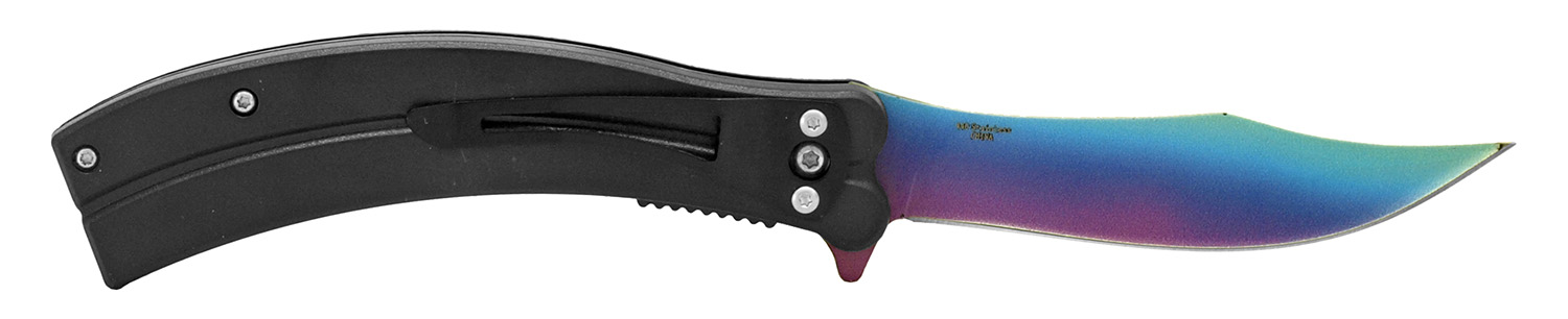 4.63" Spring Assisted Faux Butterfly Style Knife - Spectrum