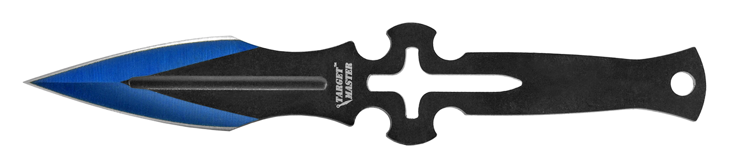 6.13" Cross Blade Throwing Knife Set - Blue