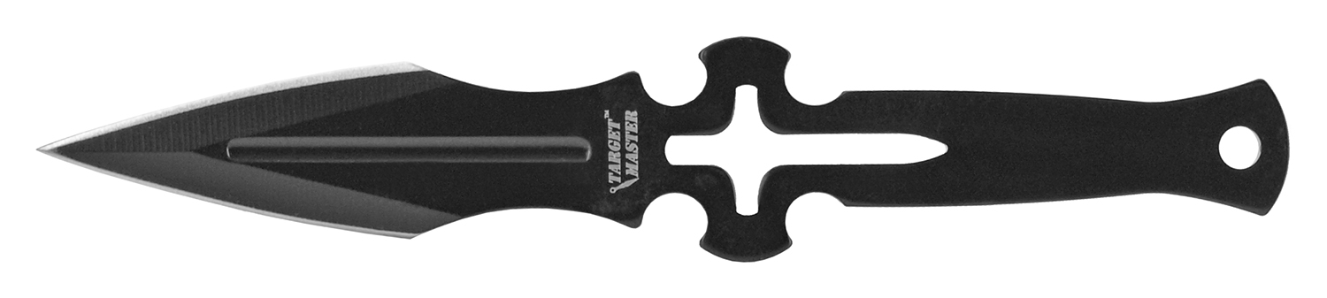 6.13" Cross Blade Throwing Knife Set - Black