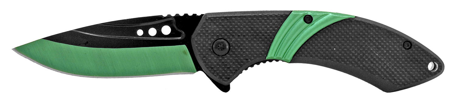 4.5" Stainless Steel Traditional Pocket Knife - Green