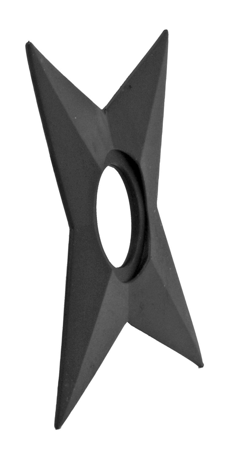 5.13" 4 Point Ninja Throwing Star Set - Black