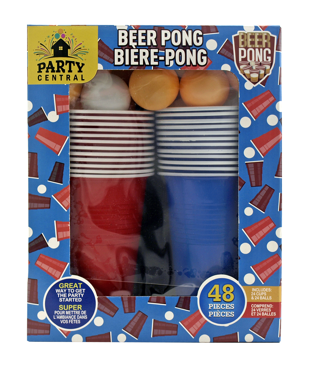 48 pc. Beer Pong Kit - Party Central