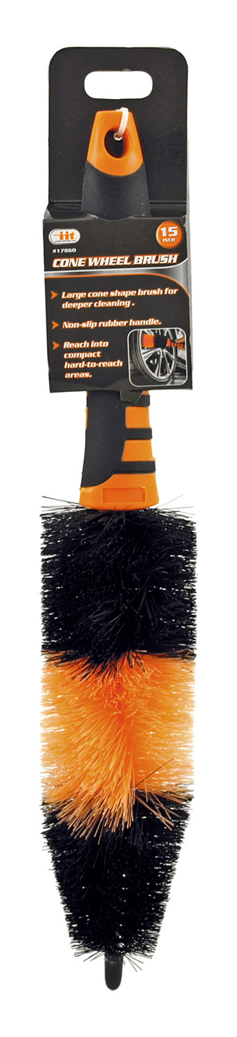 15" Automotive Detail Cone Wheel Brush with Handle - Illinois ...