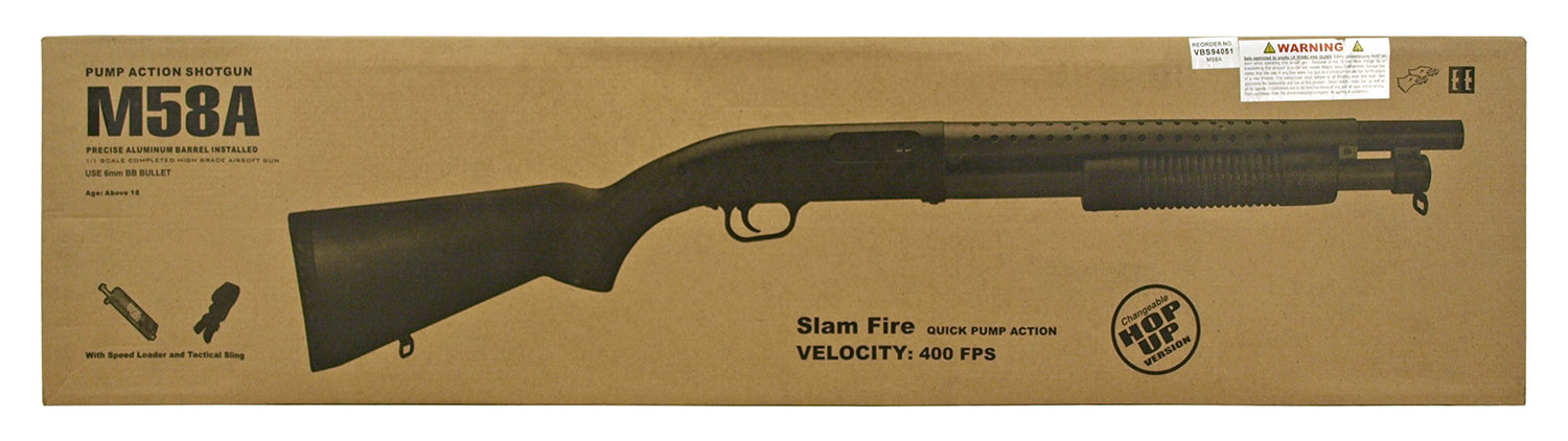 Pump Action M58A Competition Airsoft Shotgun