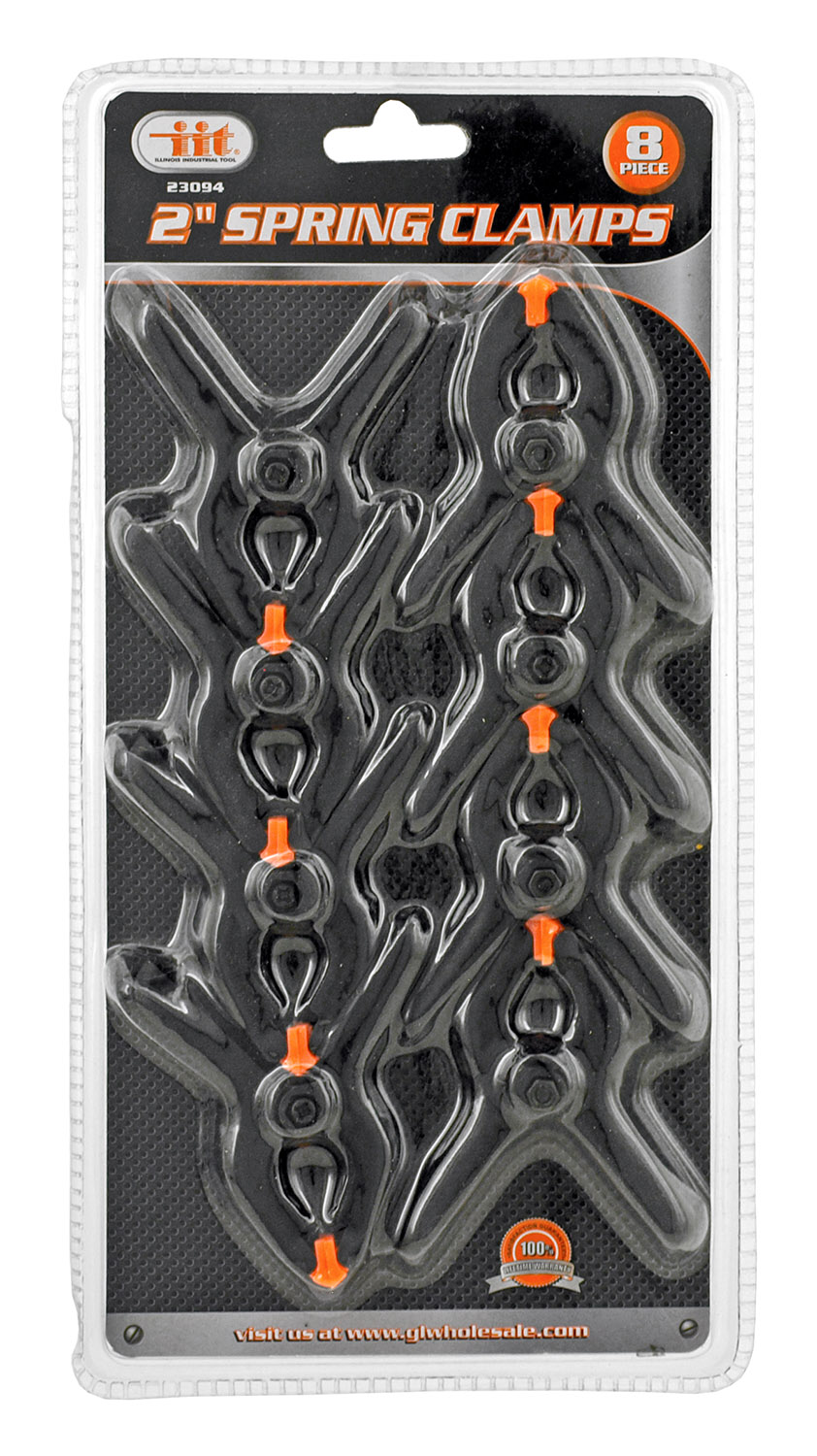 2" Hand Spring Clamp Set of 8 pieces - Illinois Industrial Tool