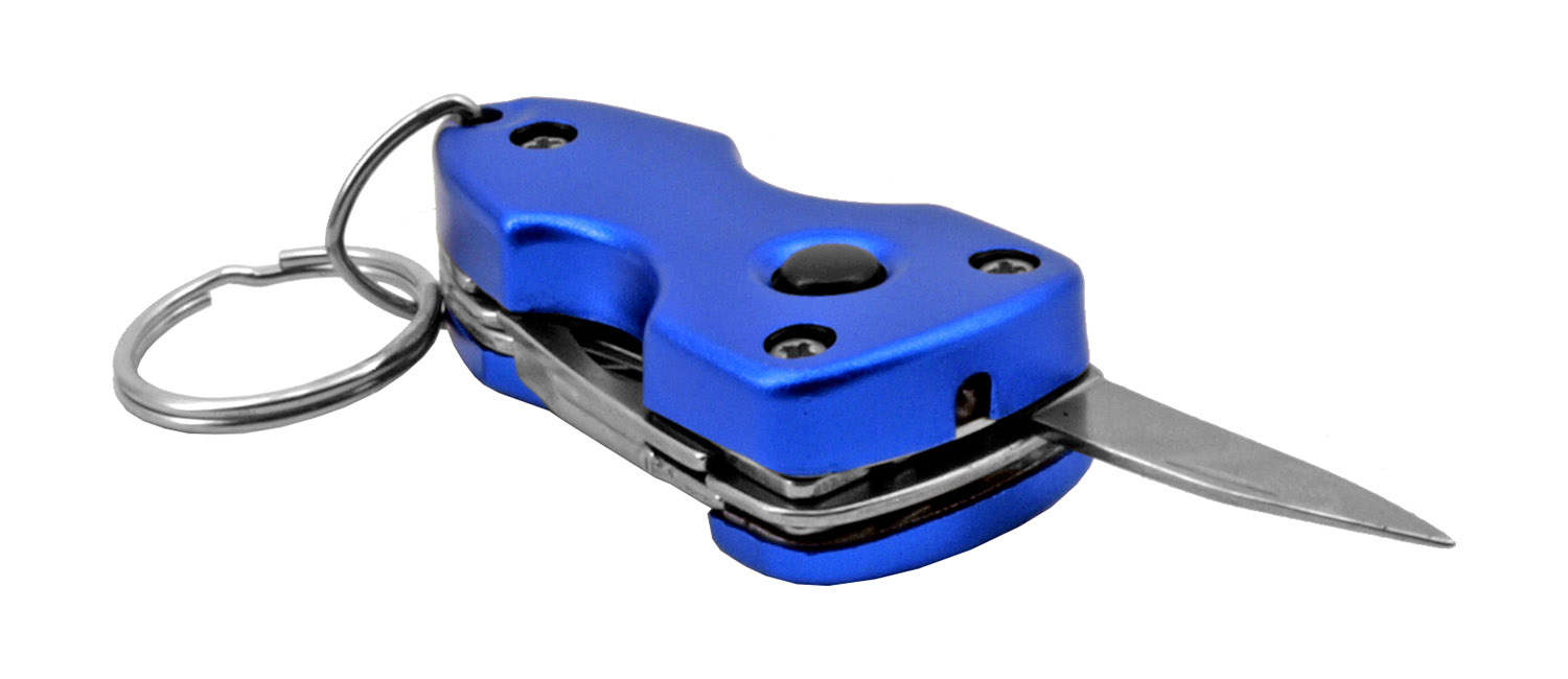 24 pc. Multi-Tool Keychain with LED Flashlight Countertop Display ...