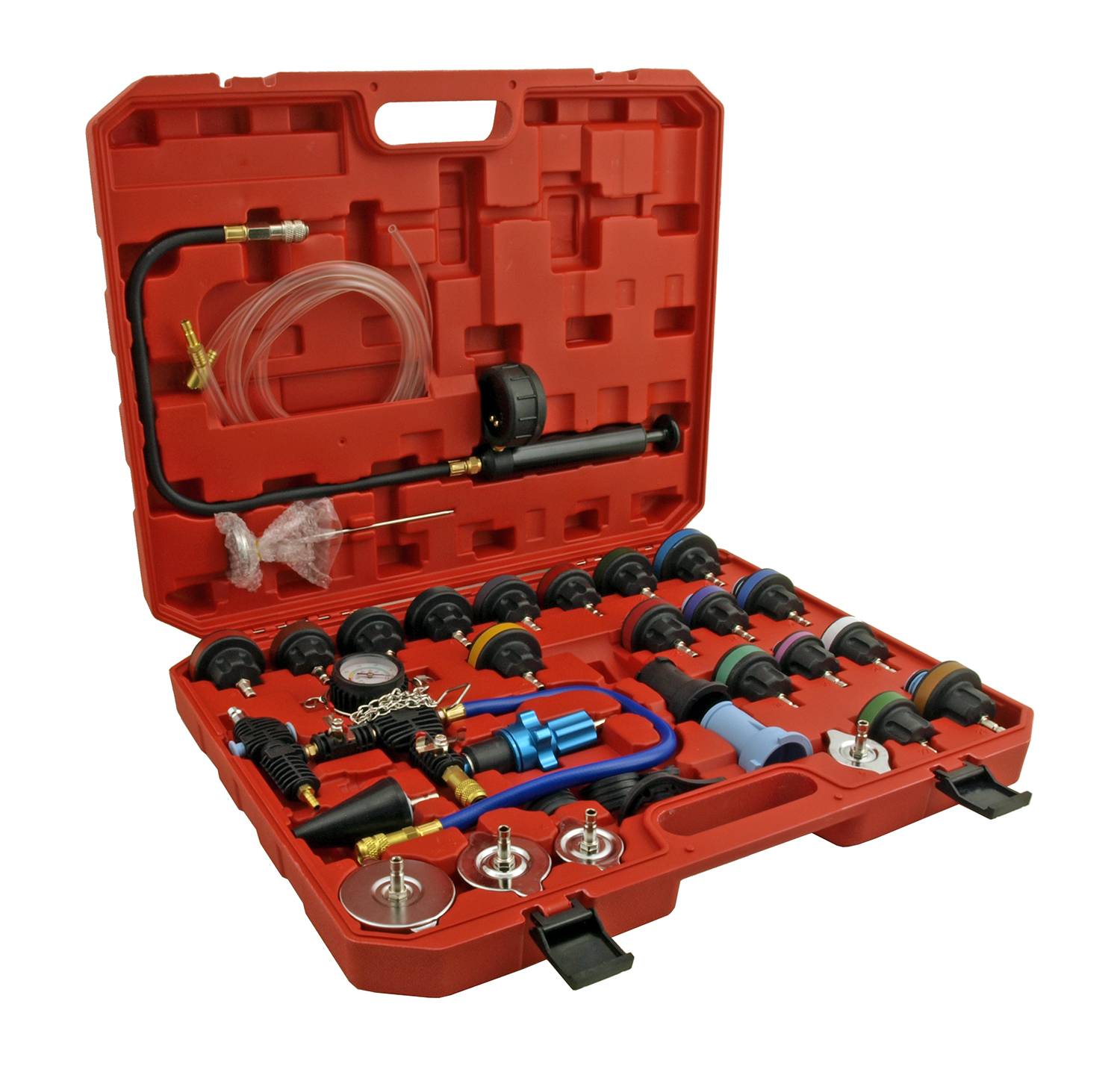 33pc. Cooling and Radiator Cap Pressure Tester System - Cal-Hawk