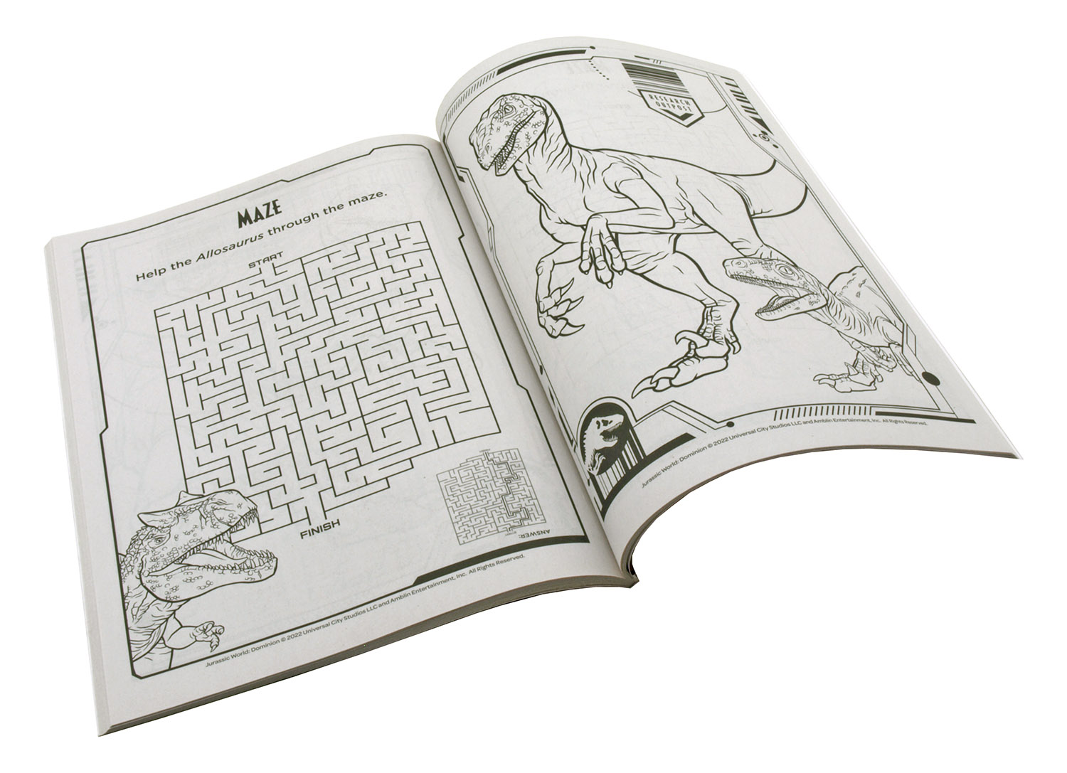 Jurassic Park's Jurassic World Coloring and Puzzle Activity Book - Bendon