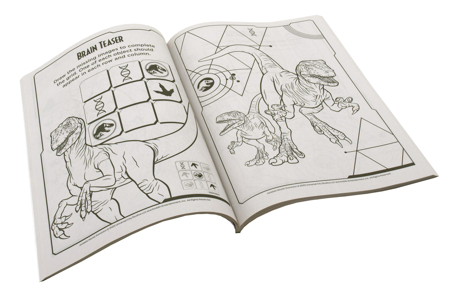 Jurassic Park's Jurassic World Coloring and Puzzle Activity Book - Bendon