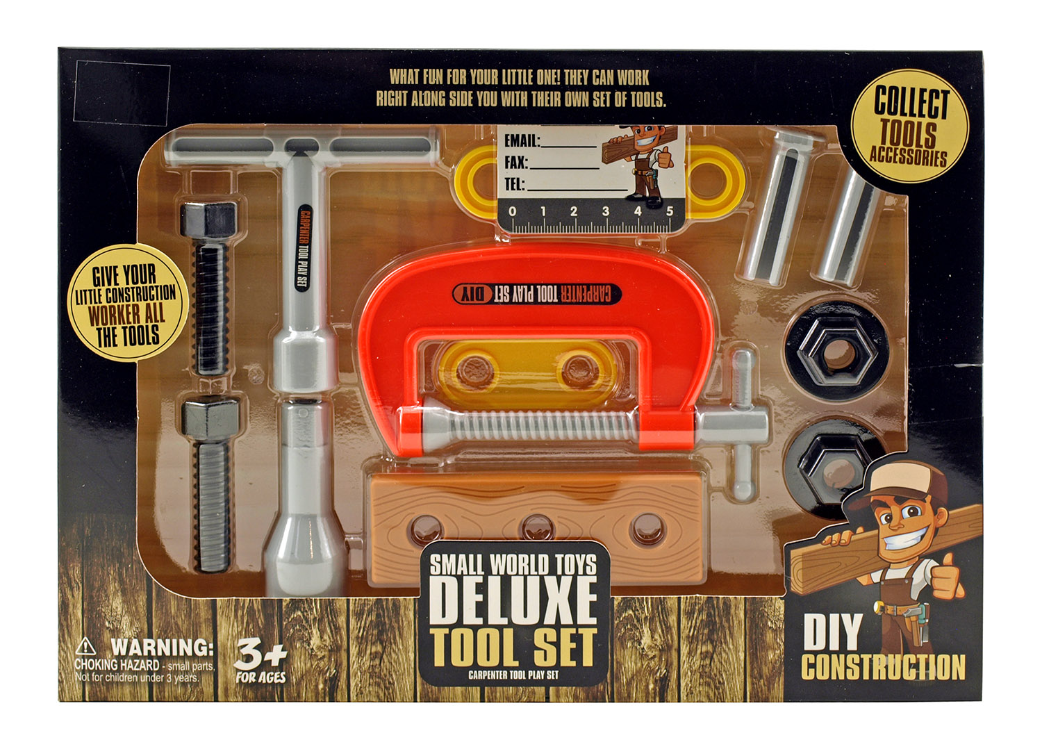 Little Handyman's Deluxe DIY Construction Tool Set - Small World Toys