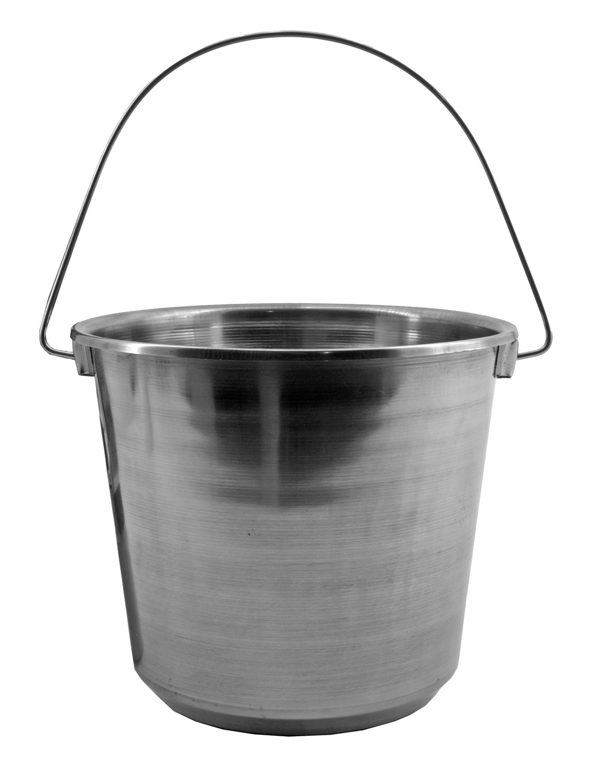 1 Gallon Stainless Steel Work Bucket with Reinforced Swivel Carrying Handle