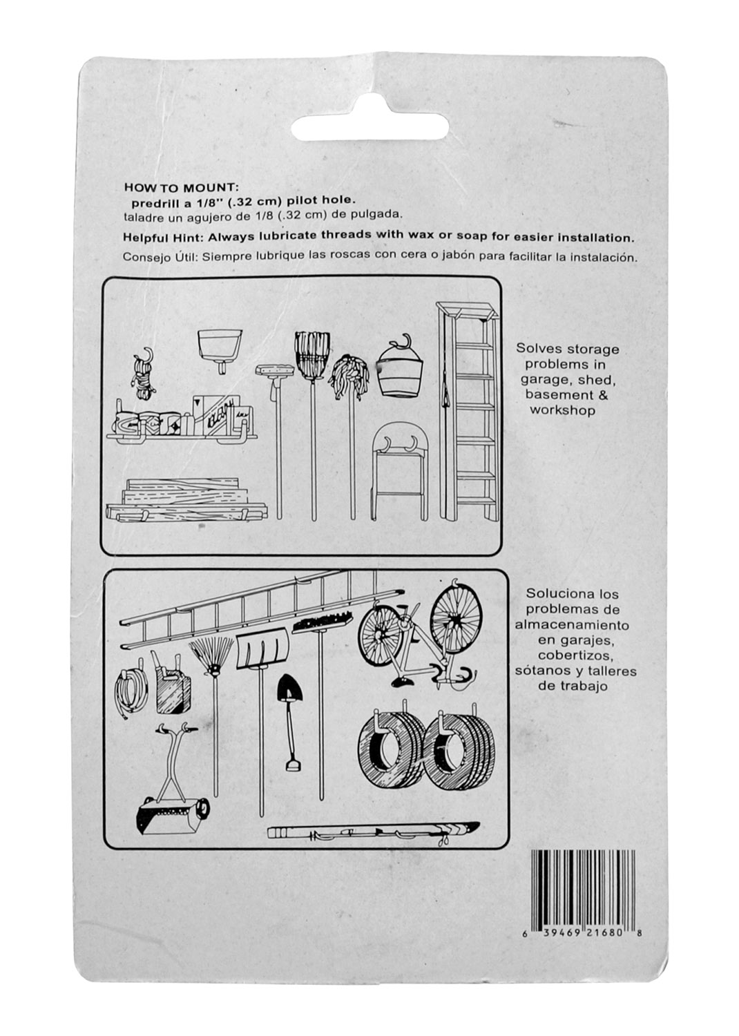 4 - pc. Rubberized Garage Storage Hooks - Valley Tools