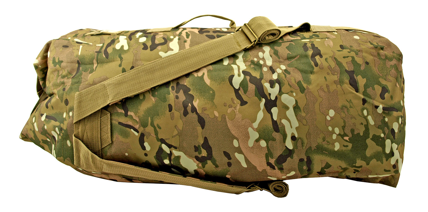 Military Soilder Kit Duffle Sea Bag - Traditional Mountain Camo