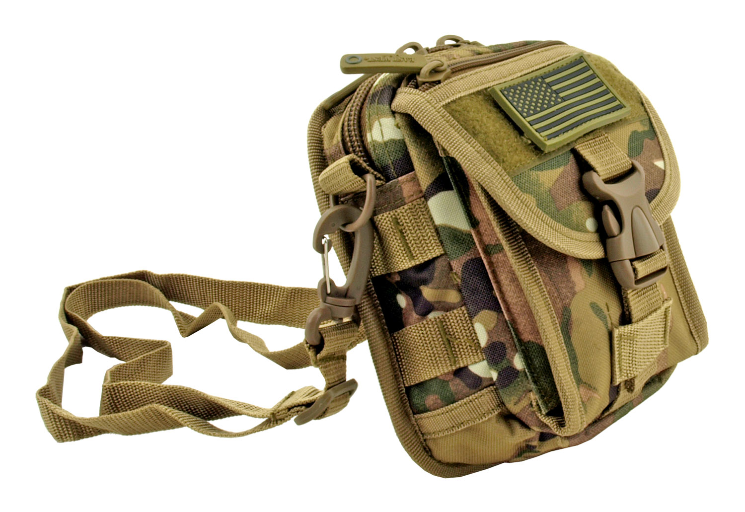 The Tactical Over the Shoulder Everyday Carry Attachment Bag - Woodland ...