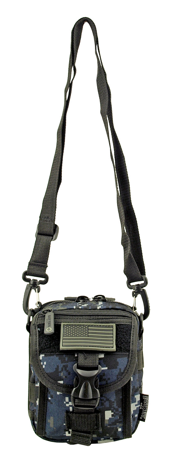 The Tactical Over the Shoulder Everyday Carry Attachment Bag - Blue ...