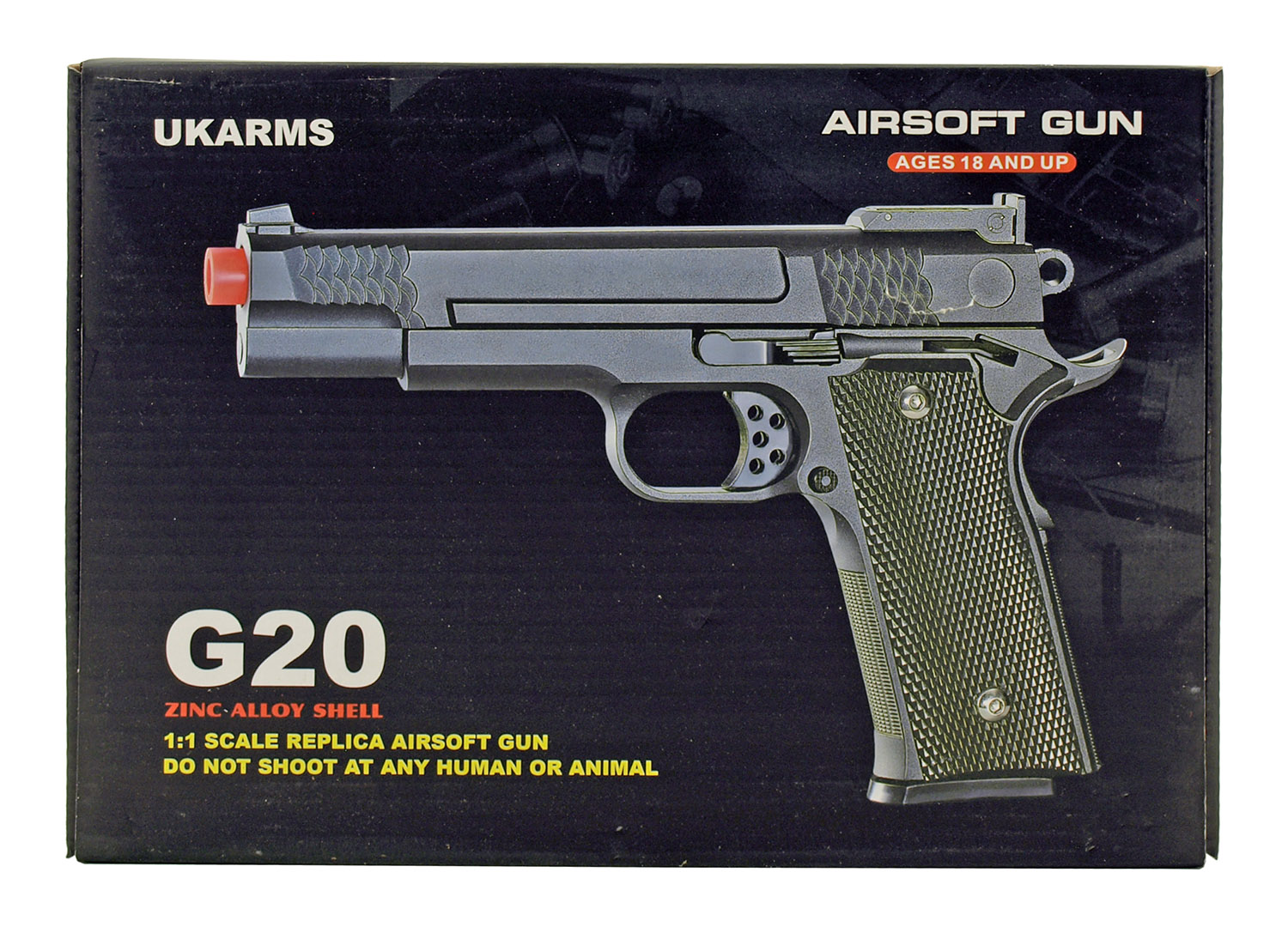G20 Metal Spring Powered Airsoft Handgun Pistol with Metal Magazine ...