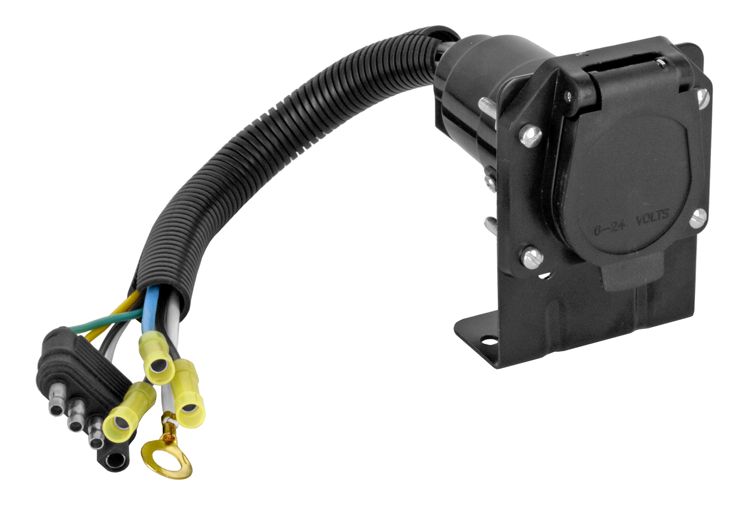 Cal-Hawk 7 Way Trailer Adapter with Wire