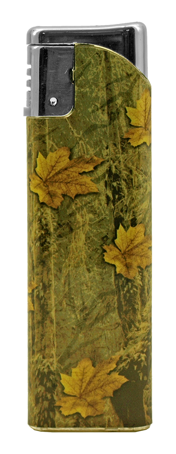 Traditional Style Hunting Woodland Camo One-Touch Push Button Flip Top ...