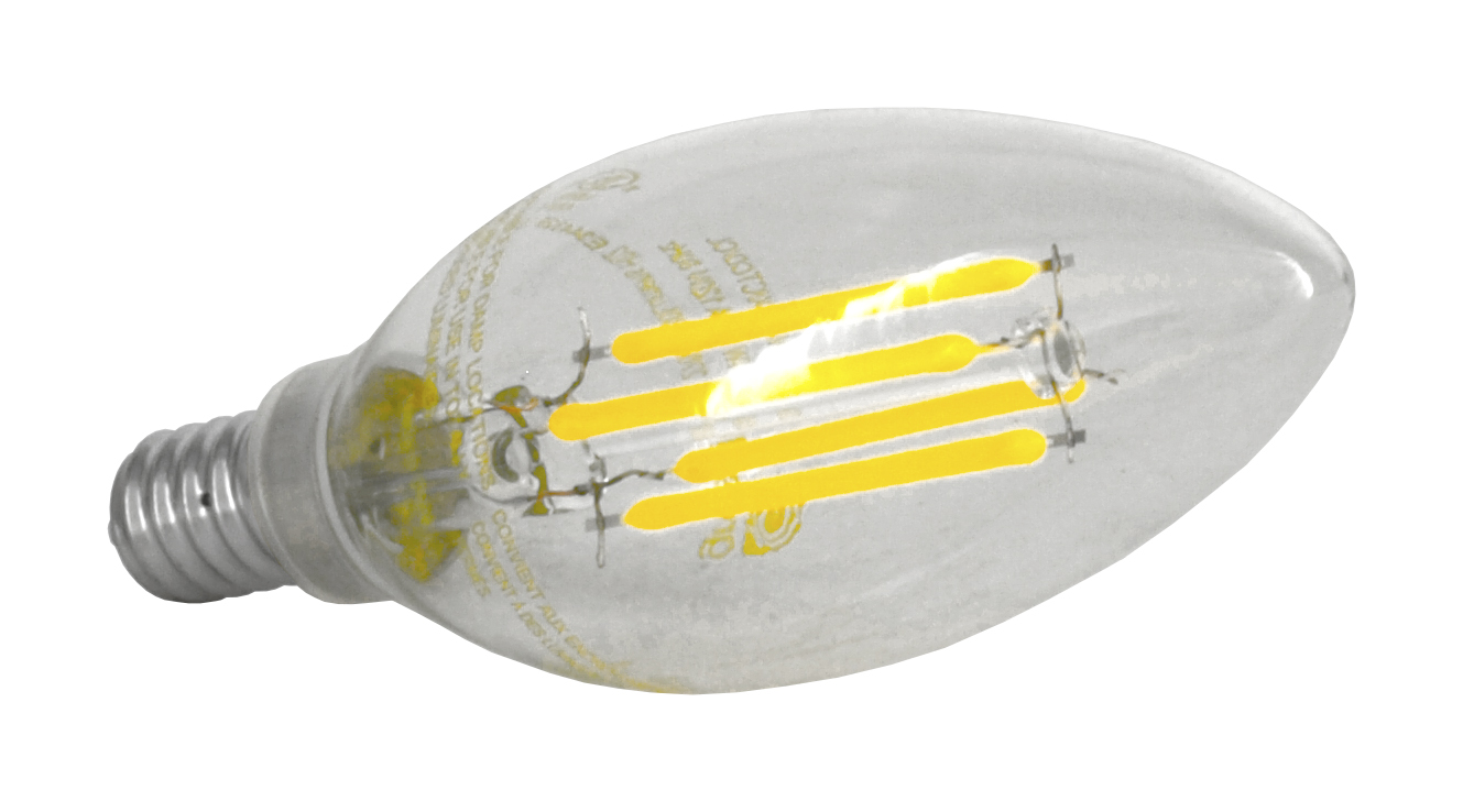 B10 Chandelier 4W LED Light Bulb - 330 Lumens - 2700k