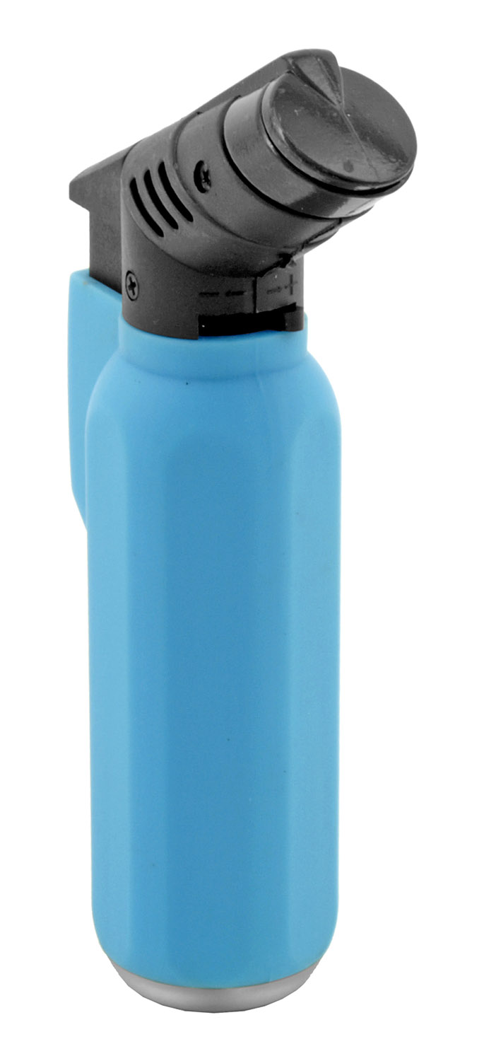 Butane Torch Style Push Button Lighter - Assorted Colors