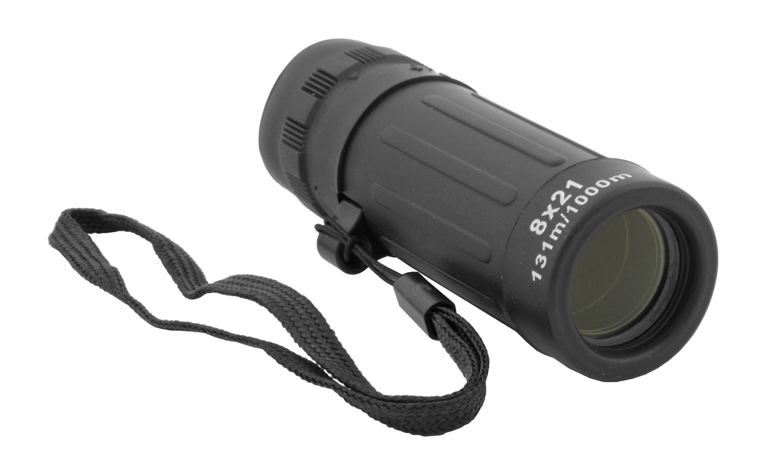 8 x 21 Personal Pocket Monocular with Carrying Case - Black