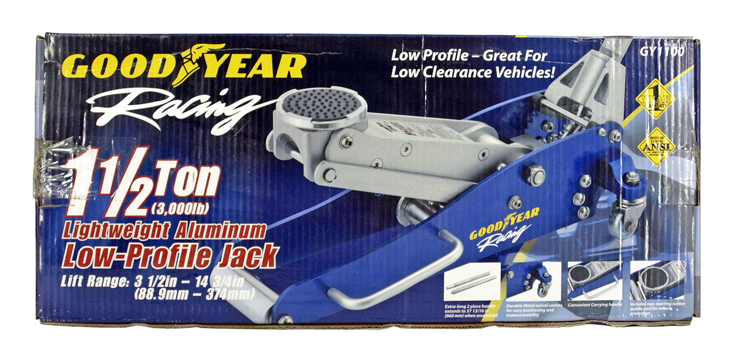Goodyear Racing 1-1/2 Ton Low-Profile Jack