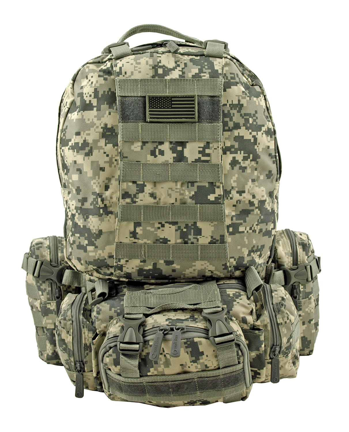 Large Tactical Assault Rucksack Backpack - Digital Camo