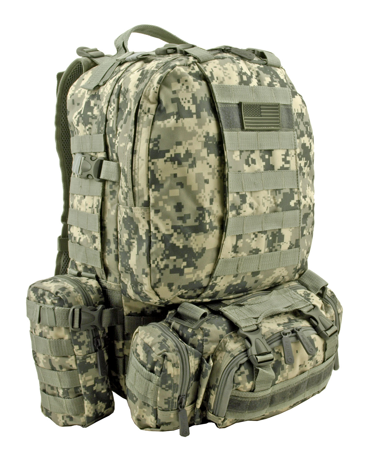 Large Tactical Assault Rucksack Backpack - Digital Camo