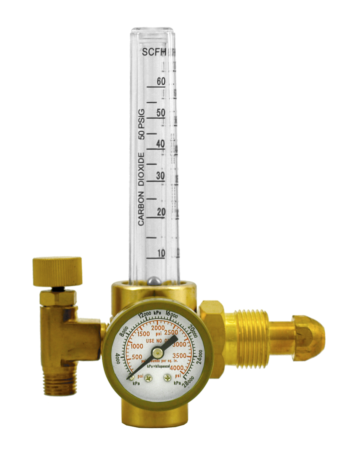 Argon CO2 Flowmeter Regulator Kit - Cal-Hawk CAHAFR