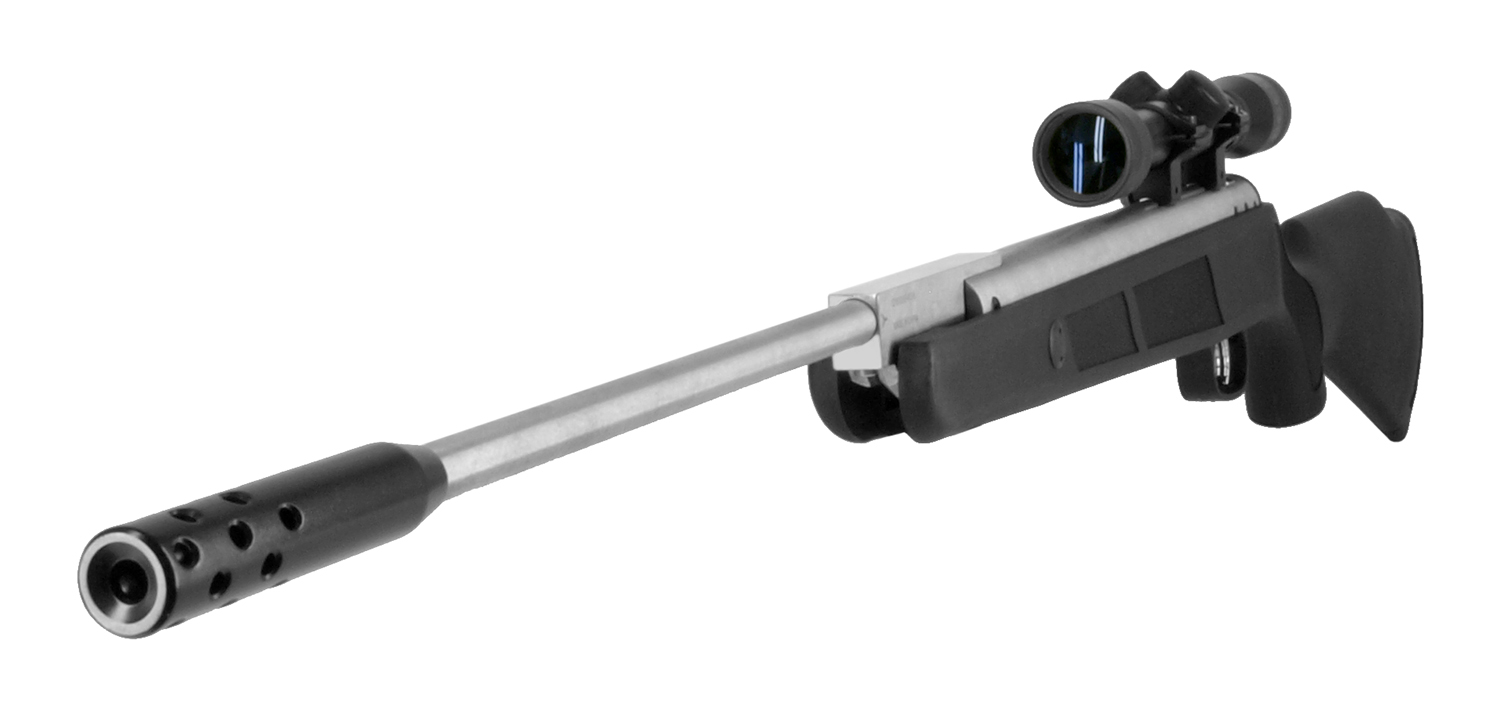 Beeman Silver Kodiak X2 .177 and .22 Cal. Rifle with Scope and Carrying ...