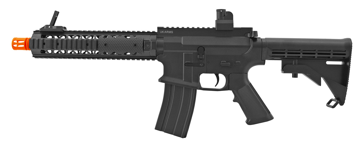 UK Arms P2210 M4 Quad RIS Spring Powered Airsoft Assault Rifle with ...