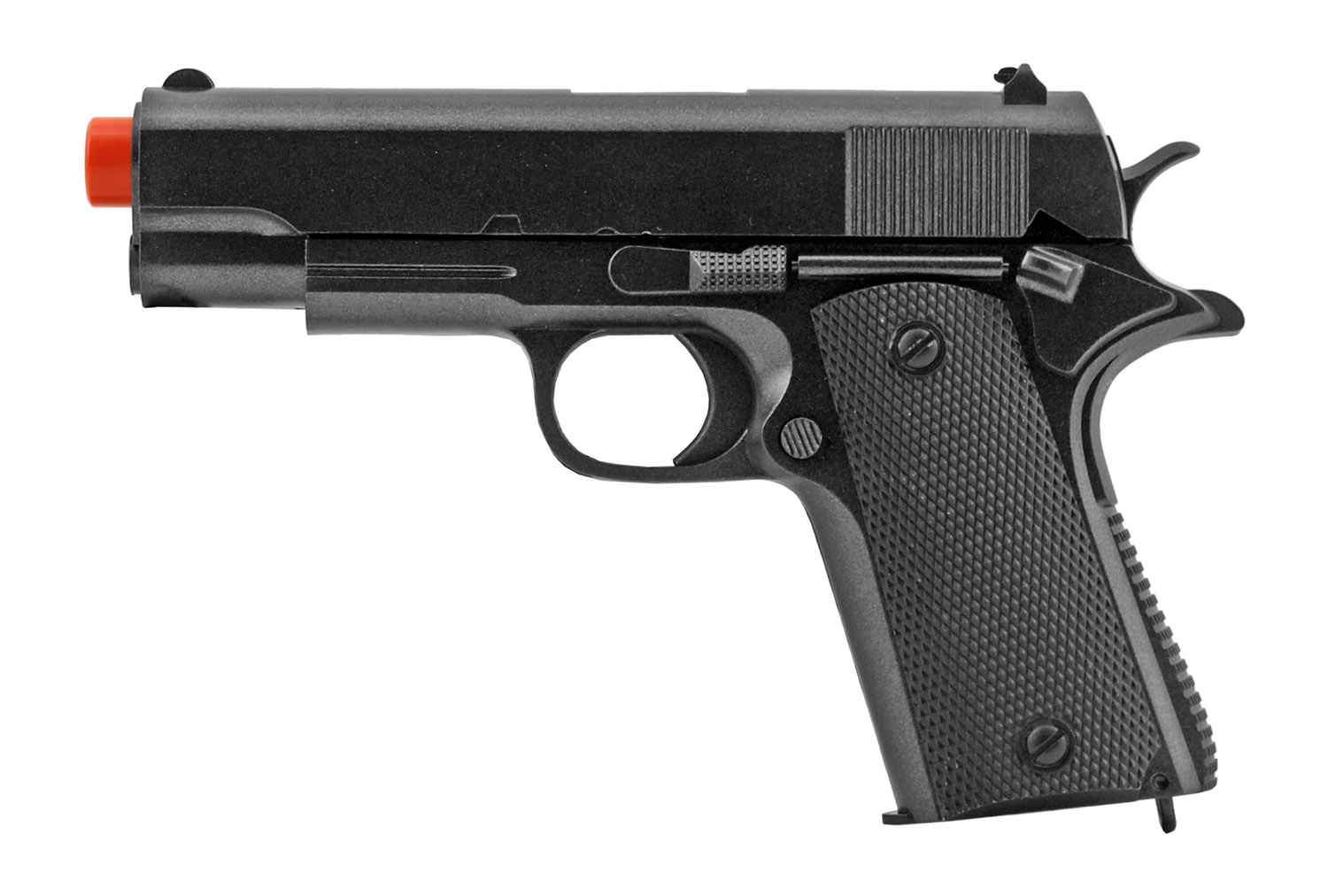Metal Alloy Secret Agent Spring Powered Airsoft Pistol - Black