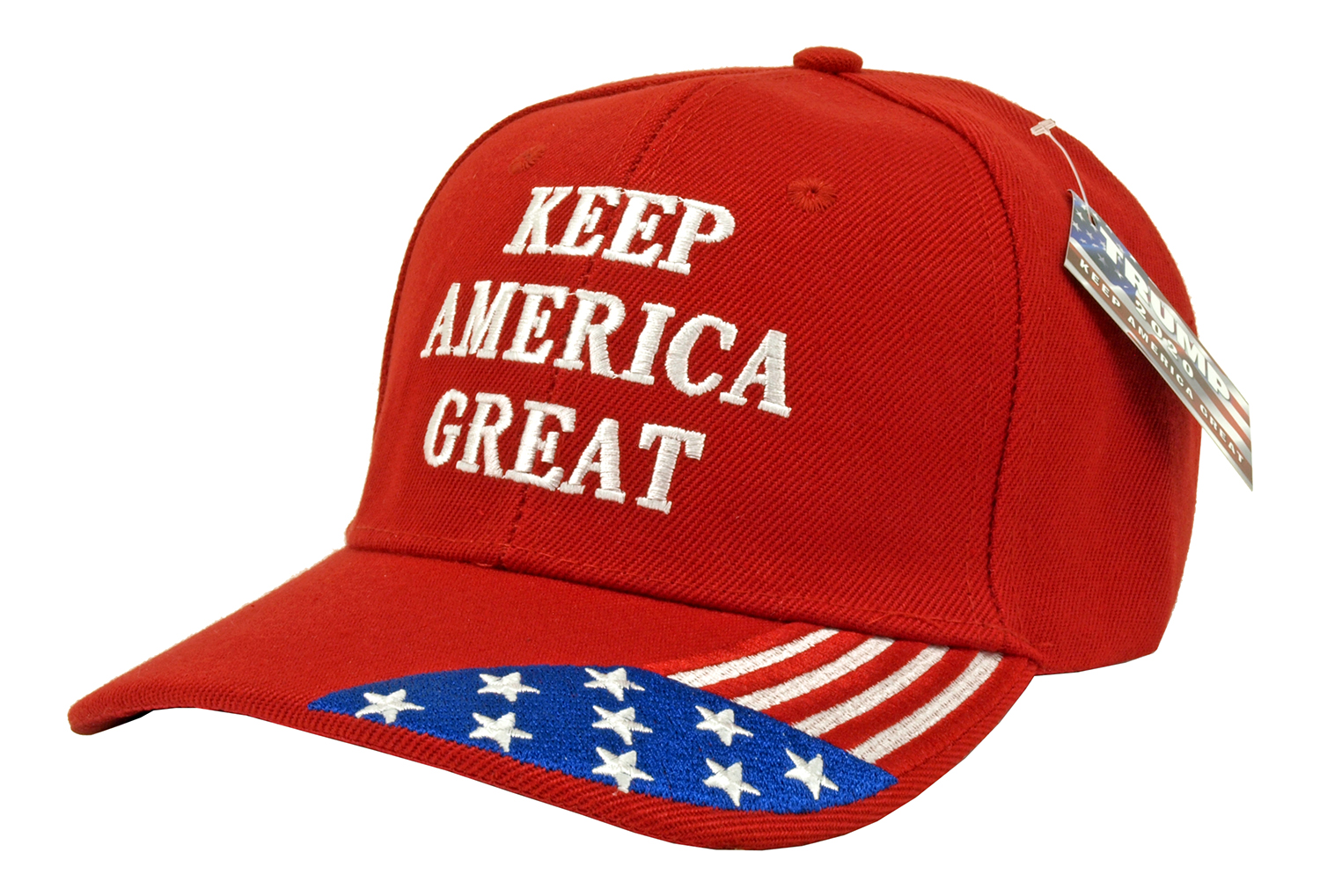 12 - pc. Trump Keep America Great with Flag Adjustable Hat - Assorted ...