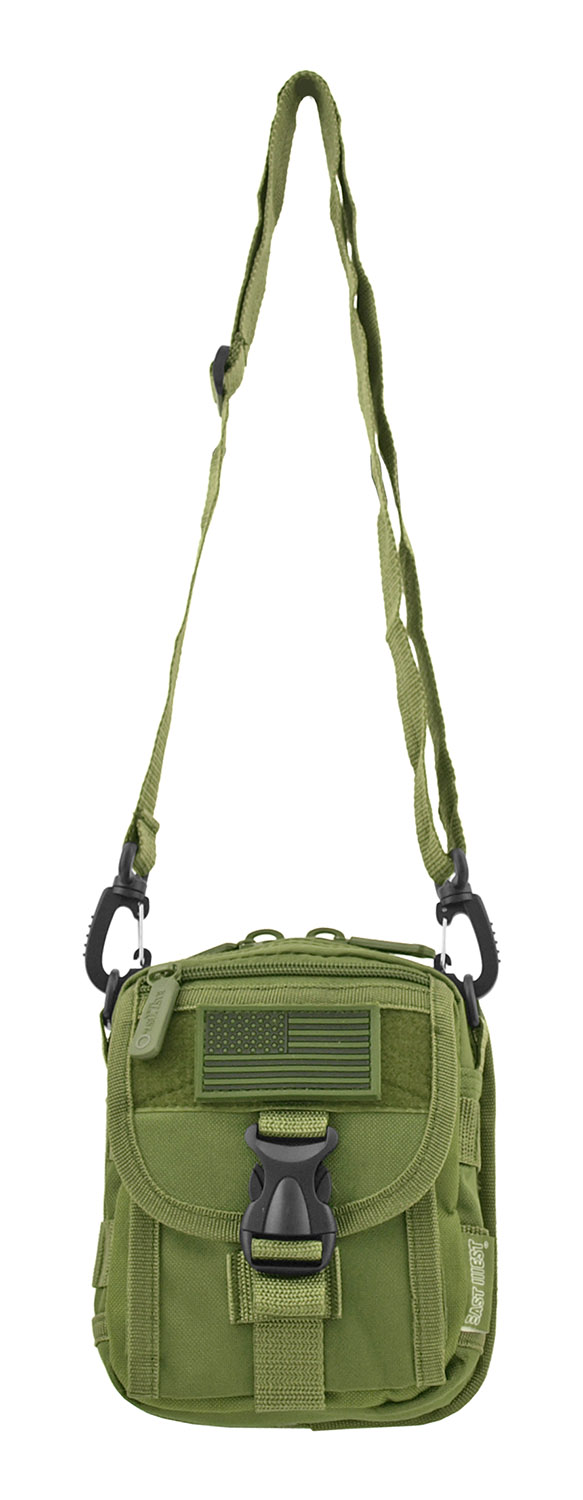 The Tactical Over the Shoulder Everyday Carry Attachment Bag - Olive Green