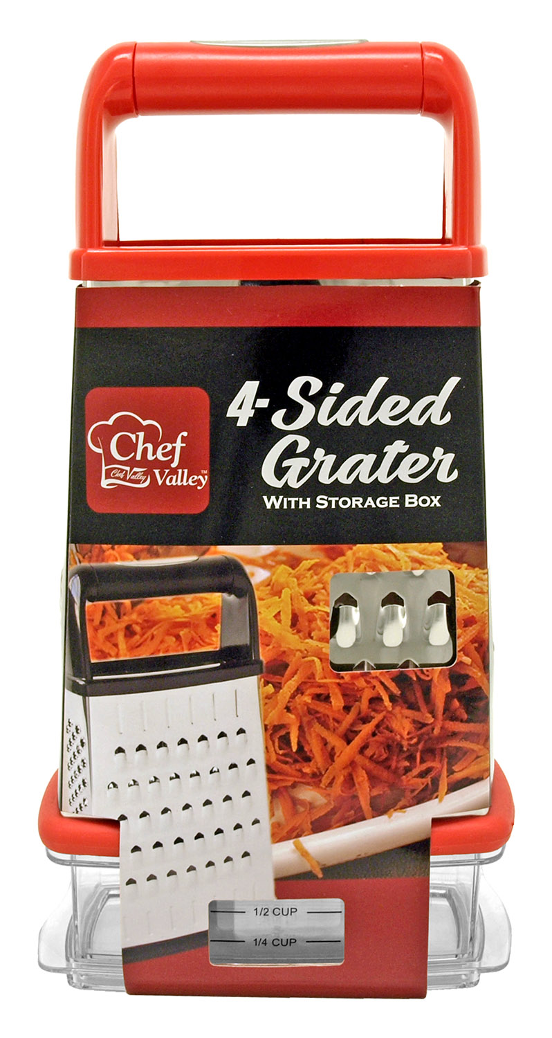 Chef Valley 4-Sided Grater with Storage Box