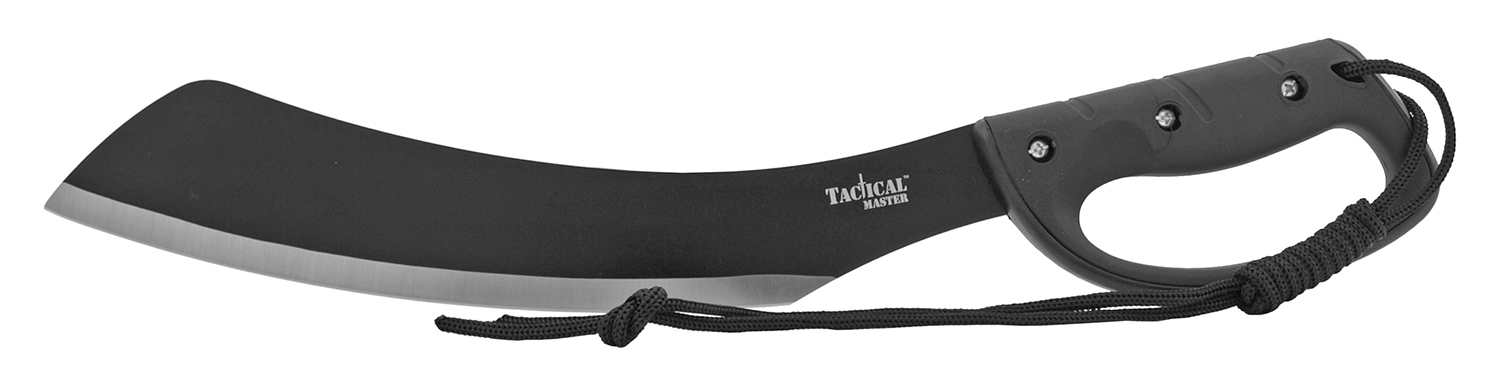 20.25" Tactical Master Bush Full Tang Machete with Reaper Curved Blade ...