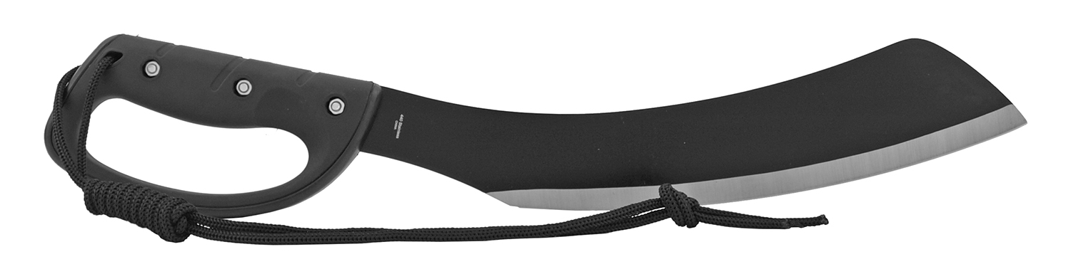 20.25" Tactical Master Bush Full Tang Machete with Reaper Curved Blade ...