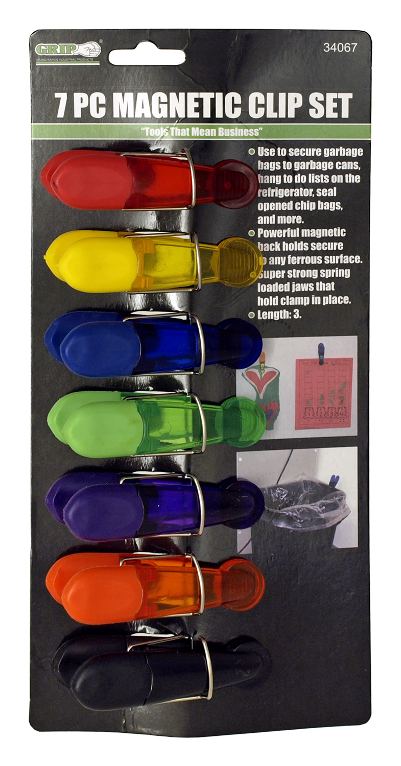 7 - pc. Magnetic Clip Set - Grip