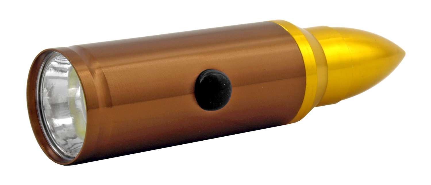 .50 Caliber Bullet Shell Casing LED Flashlight