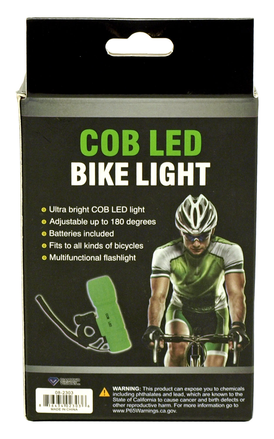 Ultra Bright COB LED Bike Light - Assorted Colors