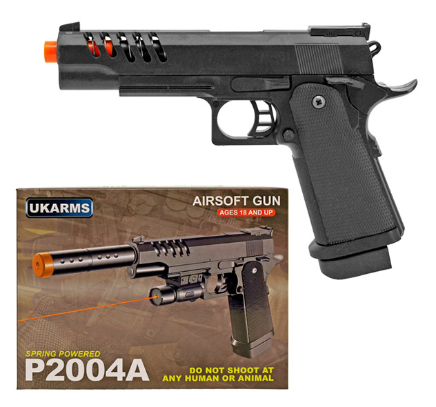 UKArms Airsoft Handgun P2004A - Black