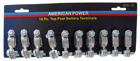 10-pc. Top Post Battery Terminal