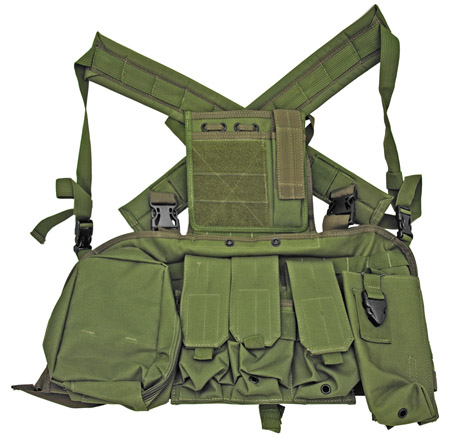 Open Back Tactical Vest - OD Green