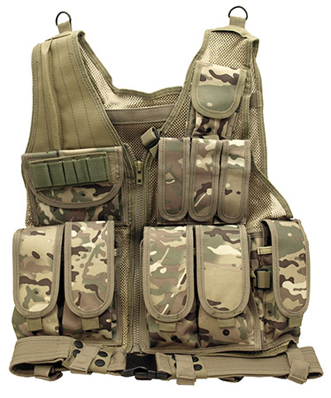 Mesh Tactical Vest - Multicam Camo