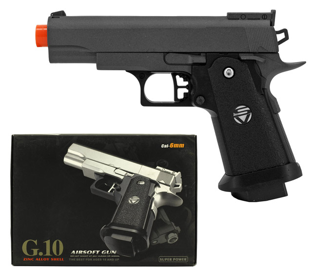 Metal Zinc Alloy G.10 Airsoft Pistol